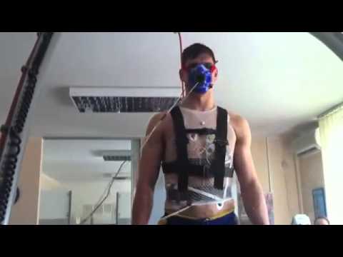 CPET testing with COSMED gas exchange metabolic cart and ECG at ...