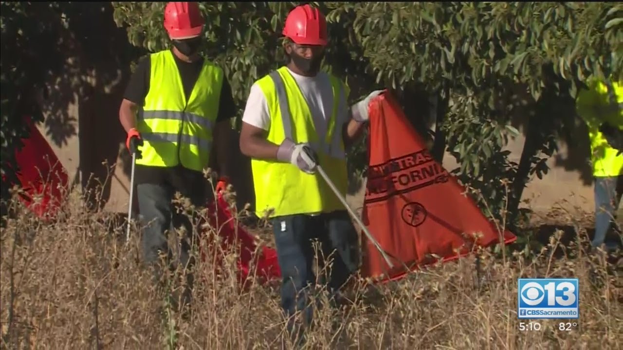 Caltrans And CHP Work Together For Highway Clean-Up - YouTube