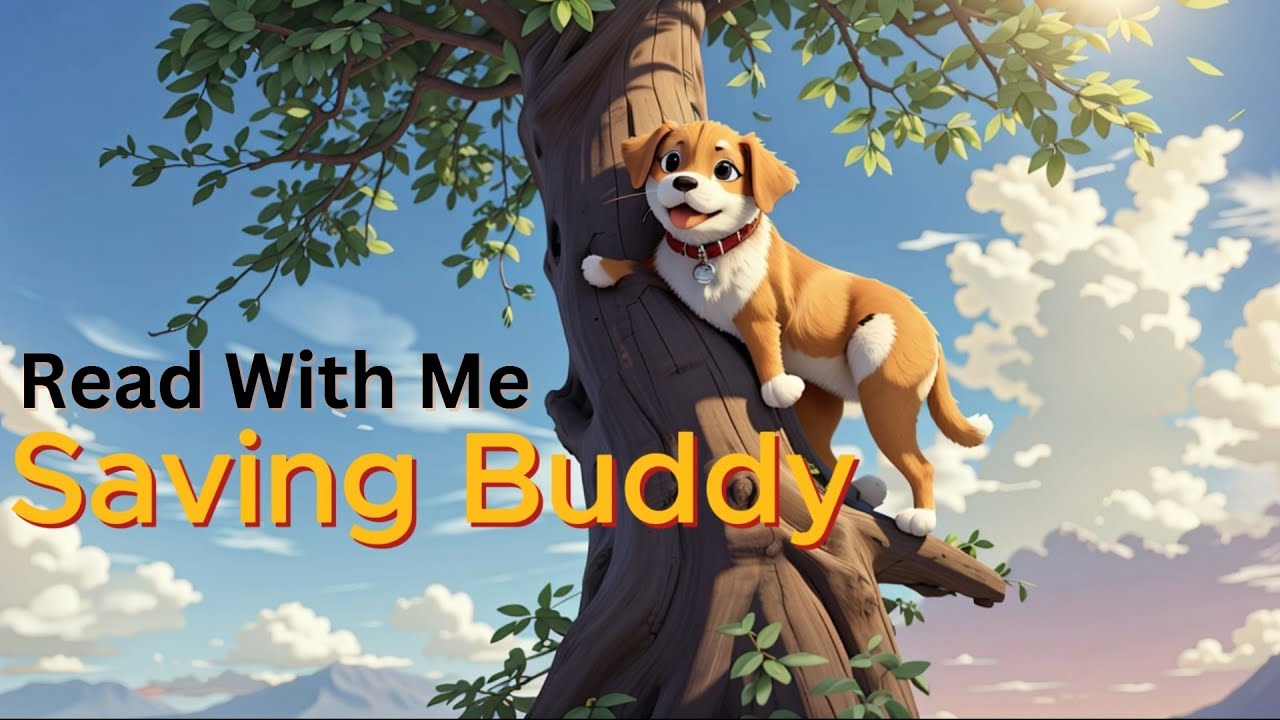 Saving Buddy 🌳 🐕 - Short Story Read Along, Colorful Story - YouTube