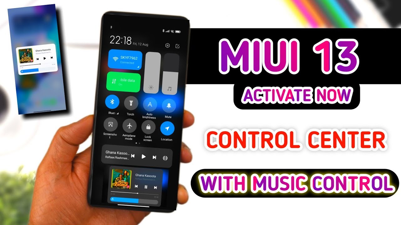 Activate Now - MIUI 13 New Control Centre Last Chance | Install Miui 13 ...