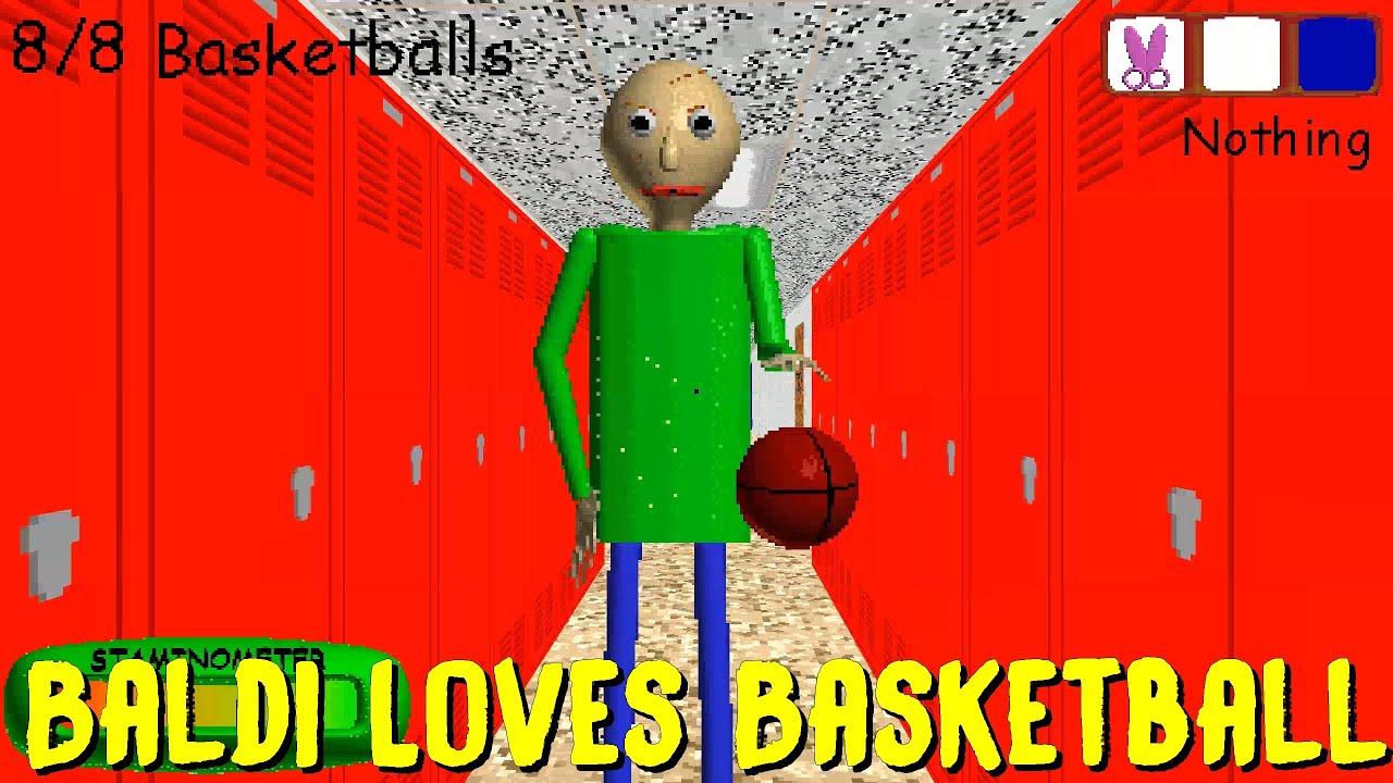 Baldi Loves Basketball V1.11 - Baldi's Basics Mod - YouTube
