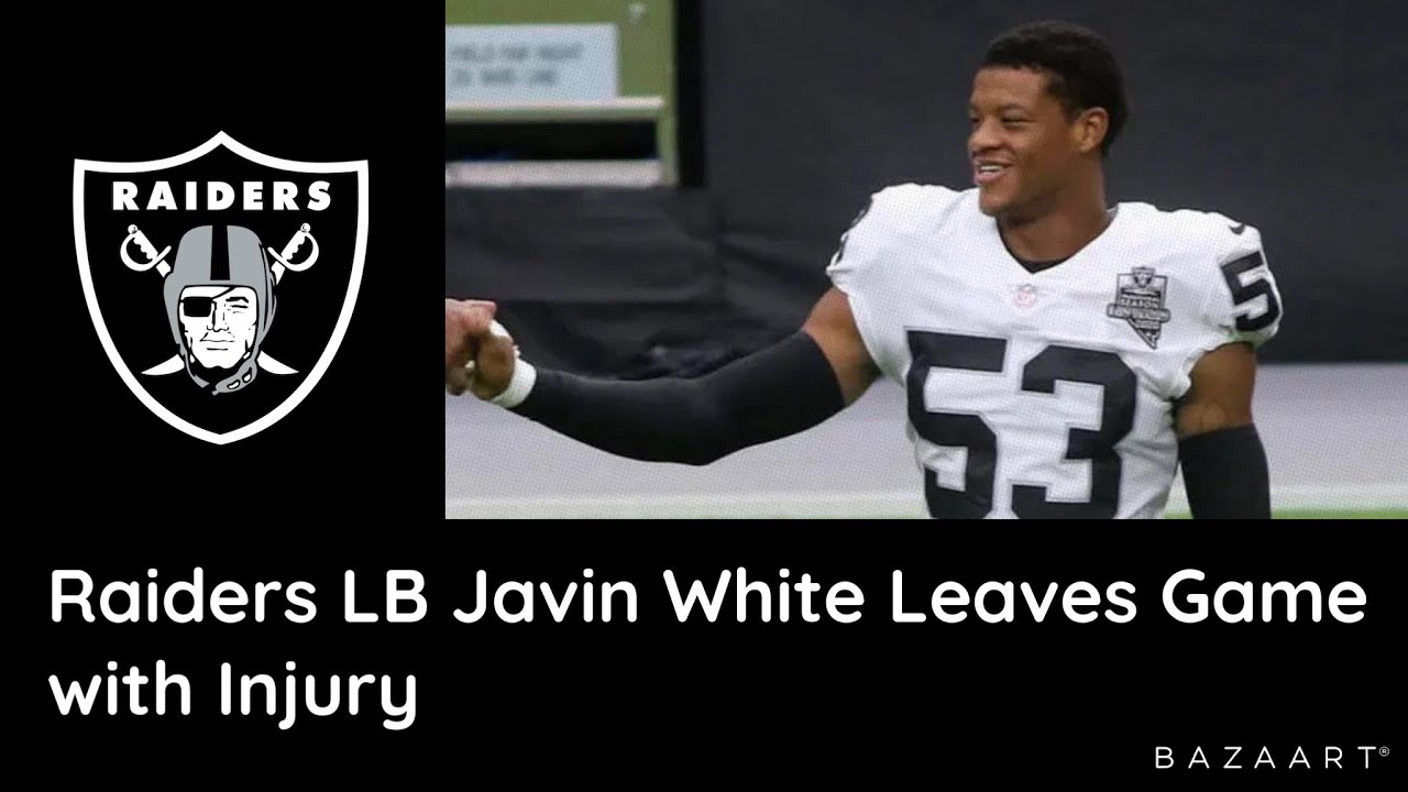 Raiders LB Javin White Leaves Game with Injury - YouTube