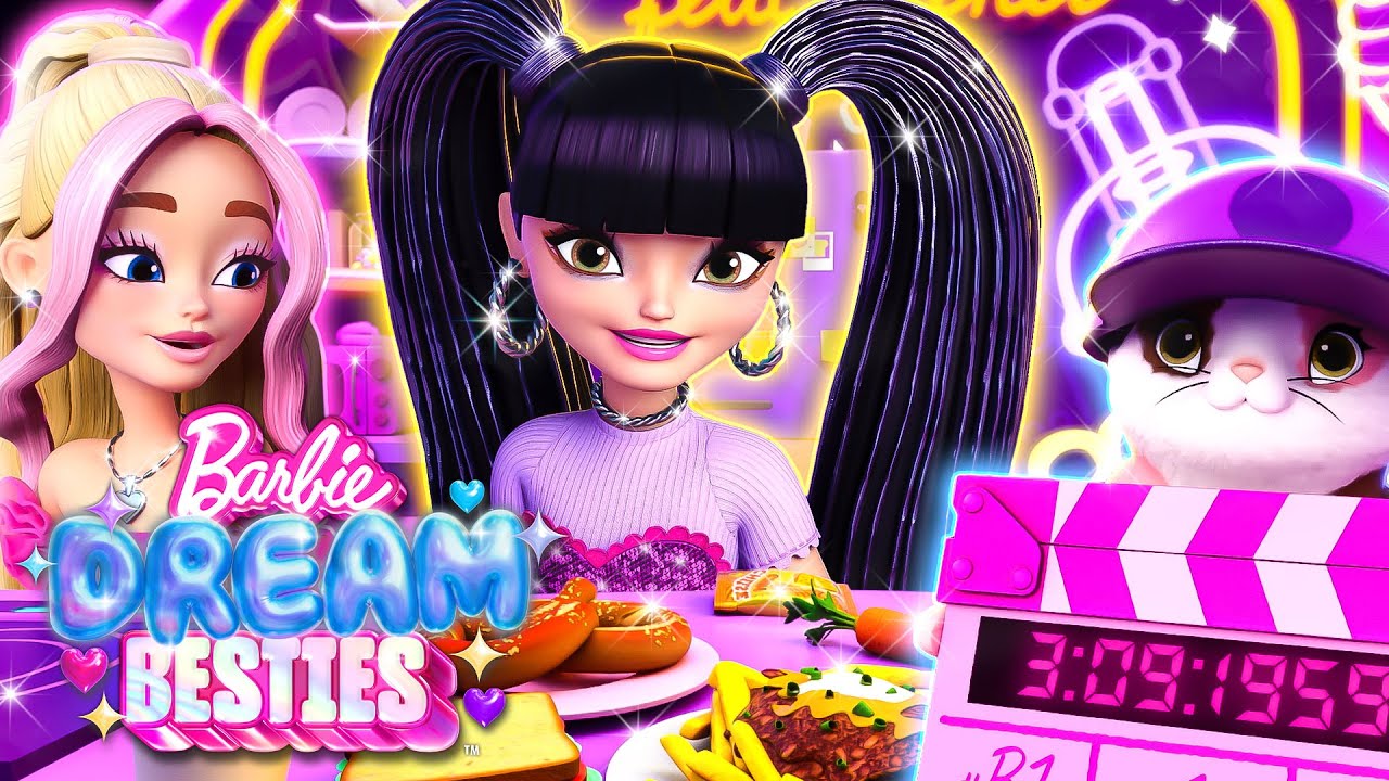 Barbie Dream Besties 💞 Renee in cucina: il sogno diventa realtà! 🍲🧋 💜Ep ...