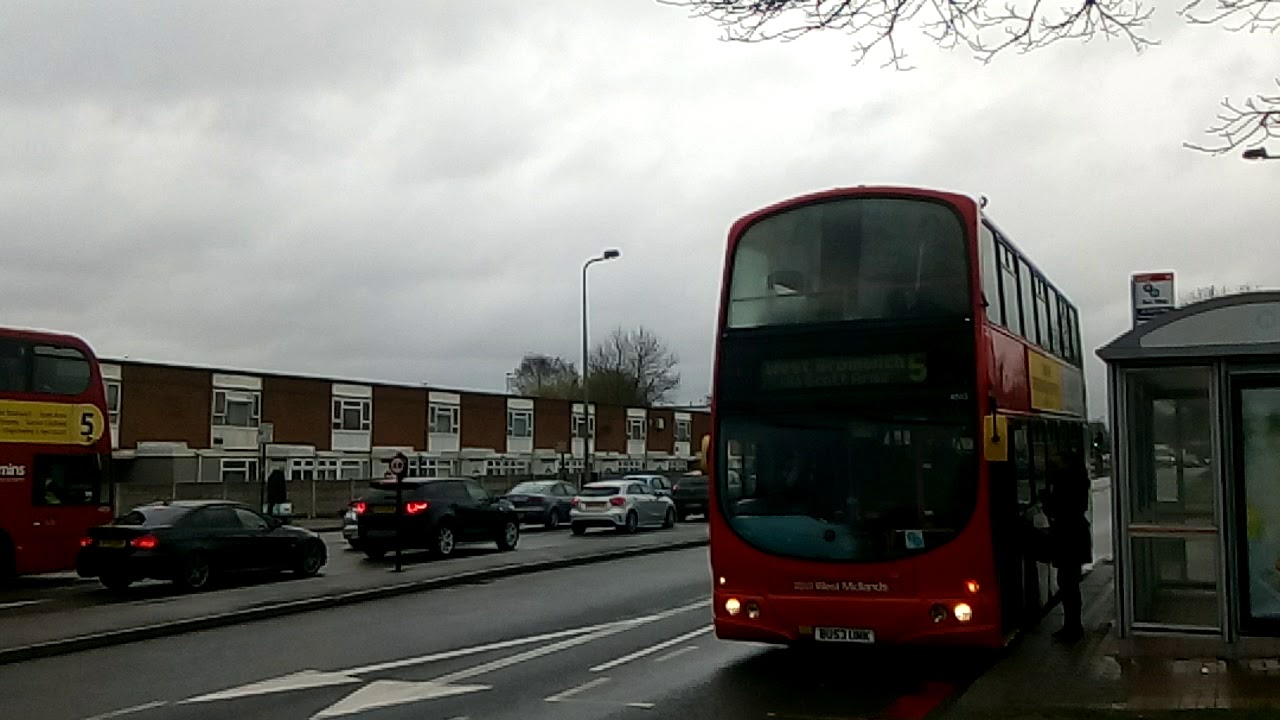 National Express West Midlands GEMINI bus route 5 west Bromwich fleet ...