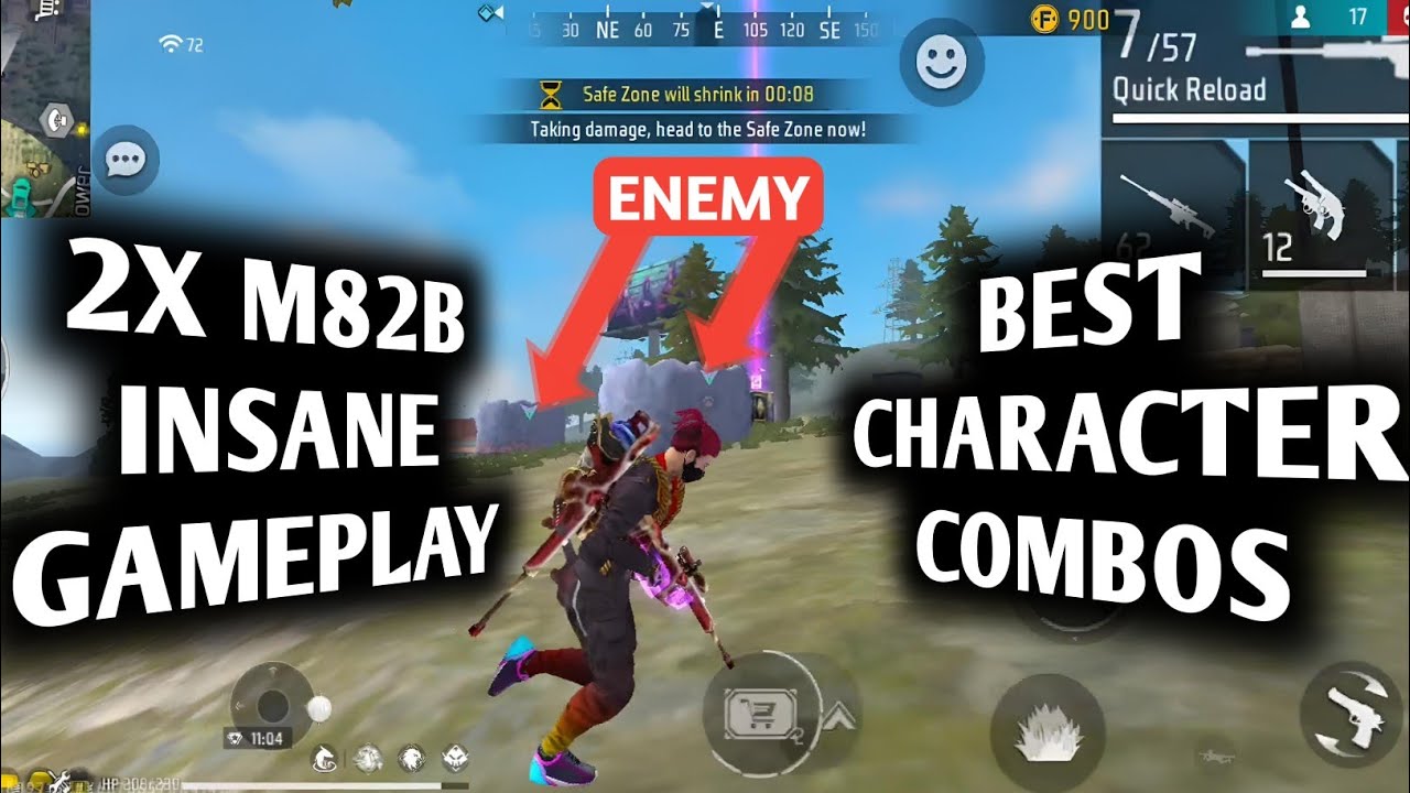 Best Sniper Character Combination with 2 Finger Mobile Gameplay in Free ...
