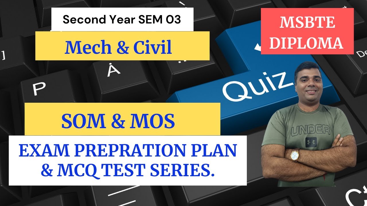 SOM & MOS MCQ EXAM PREPARATION PLAN/MCQ TEST SERIES/MSBTE DIPLOMA - YouTube