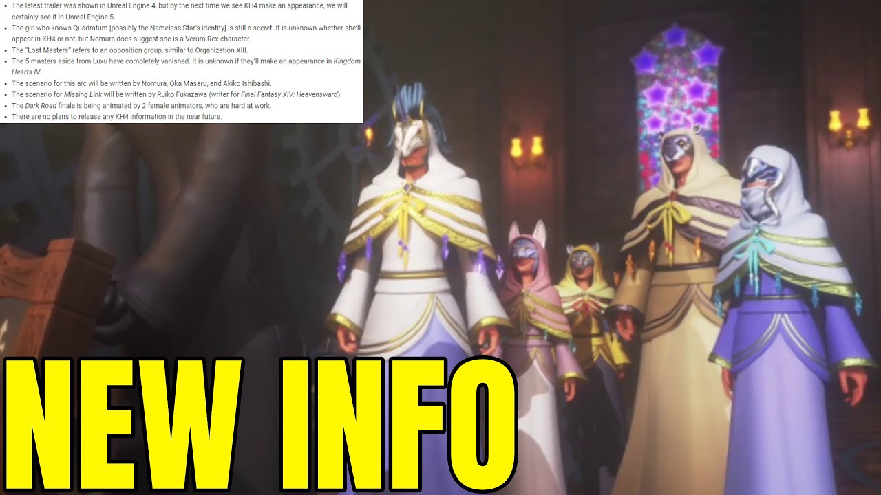 NEW INFO On Kingdom Hearts 4 - Lost Masters Details + More - YouTube