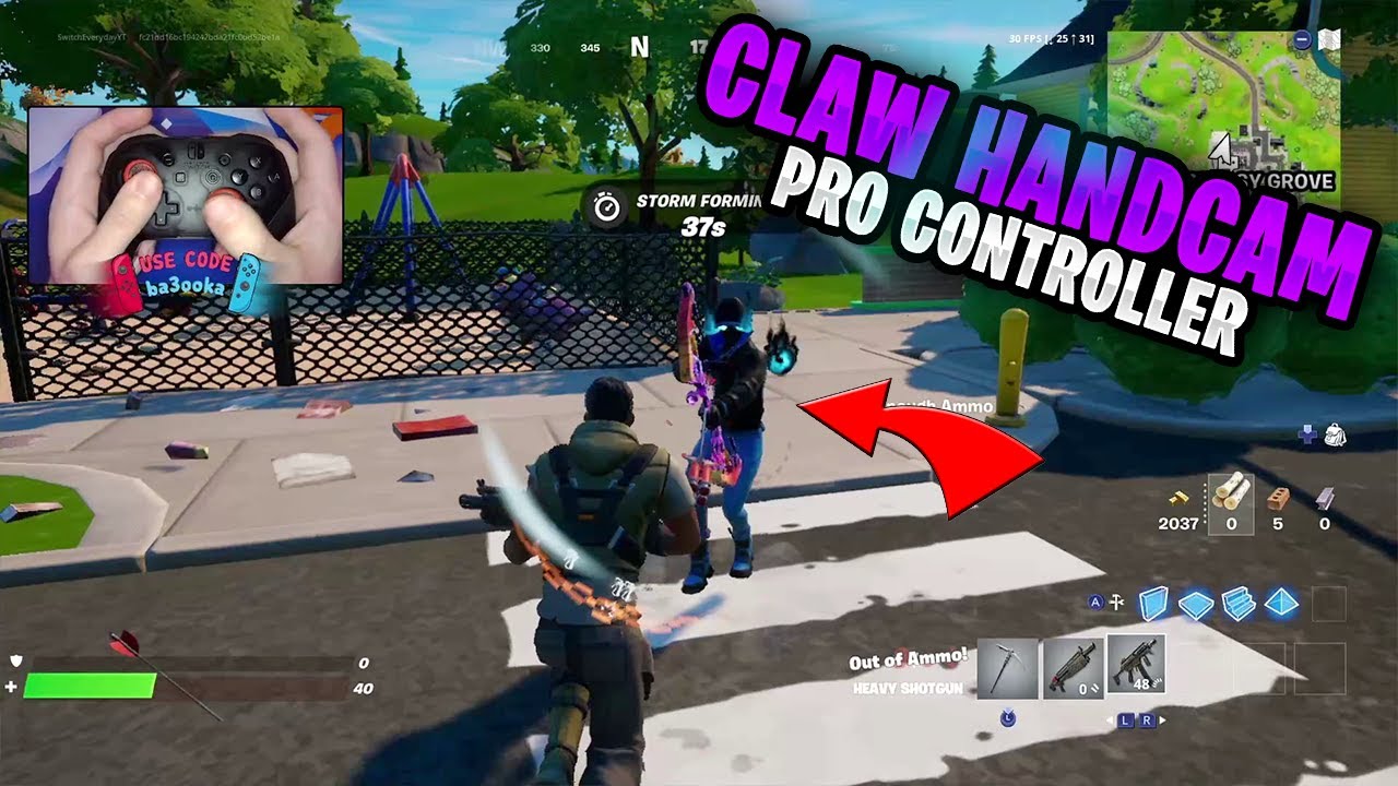 Fortnite on the Nintendo Switch Pro Controller #423 - YouTube