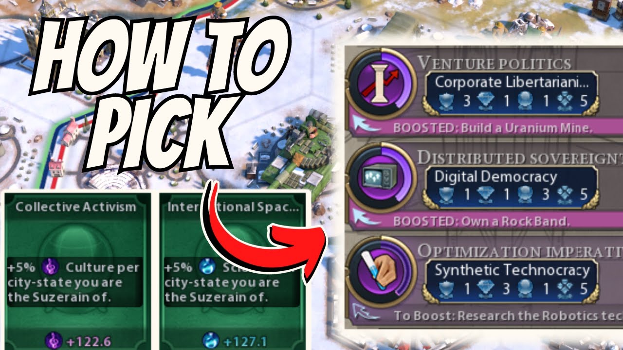 Which INFO ERA Government is Best! Civ 6 Victoria Age of Steam EP 14 ...