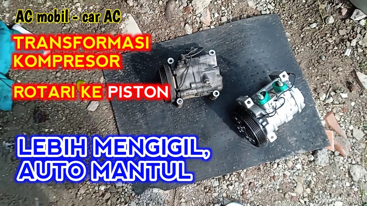 LEBIH MANTAP JIWA ,UPGRADE dr KOMPRESOR rotari ke TIPE PISTON , - YouTube