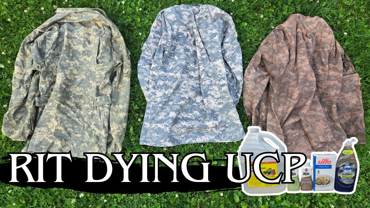 How to Rit Dye UCP (or any camo) - YouTube