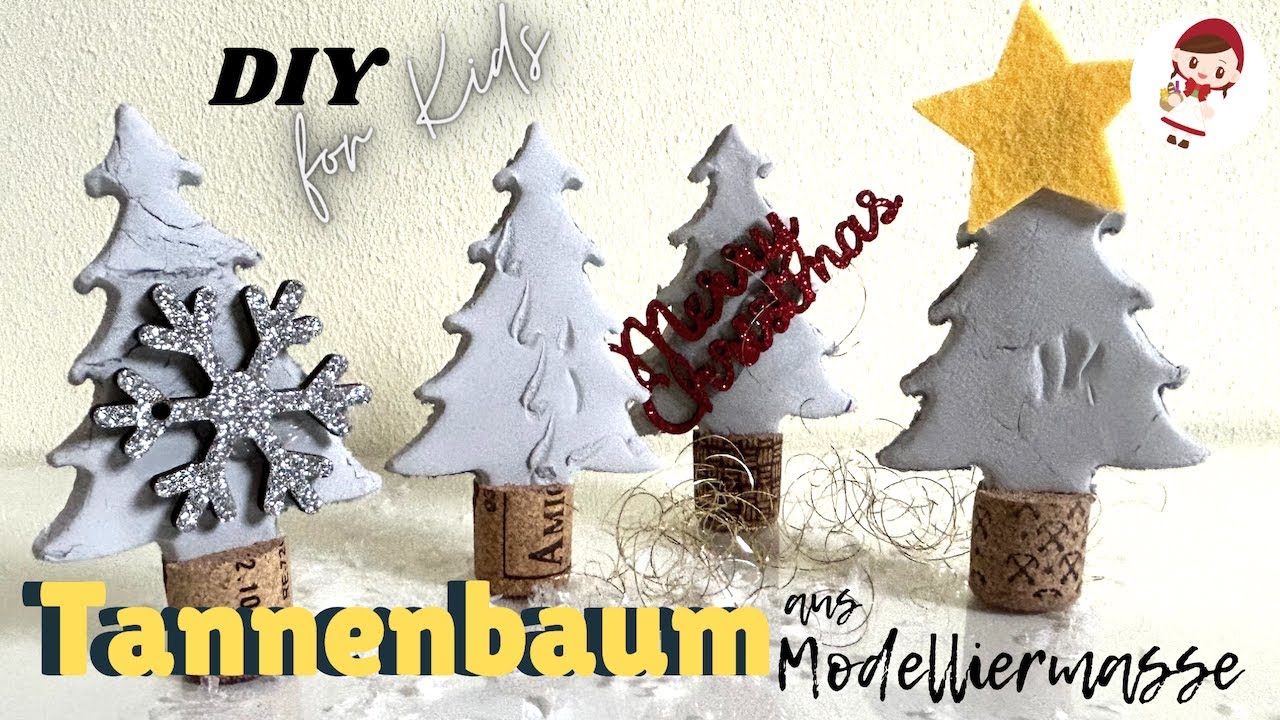 Tannenbaum aus Modelliermasse | Weihnachtszeit | DIY Weihnachtsdeko ...