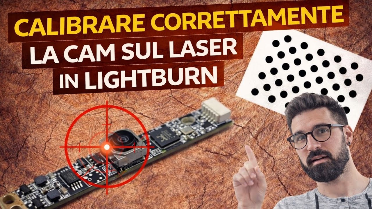 CALIBRAZIONE TELECAMERA con lightburn - Tutorial lightburn - YouTube