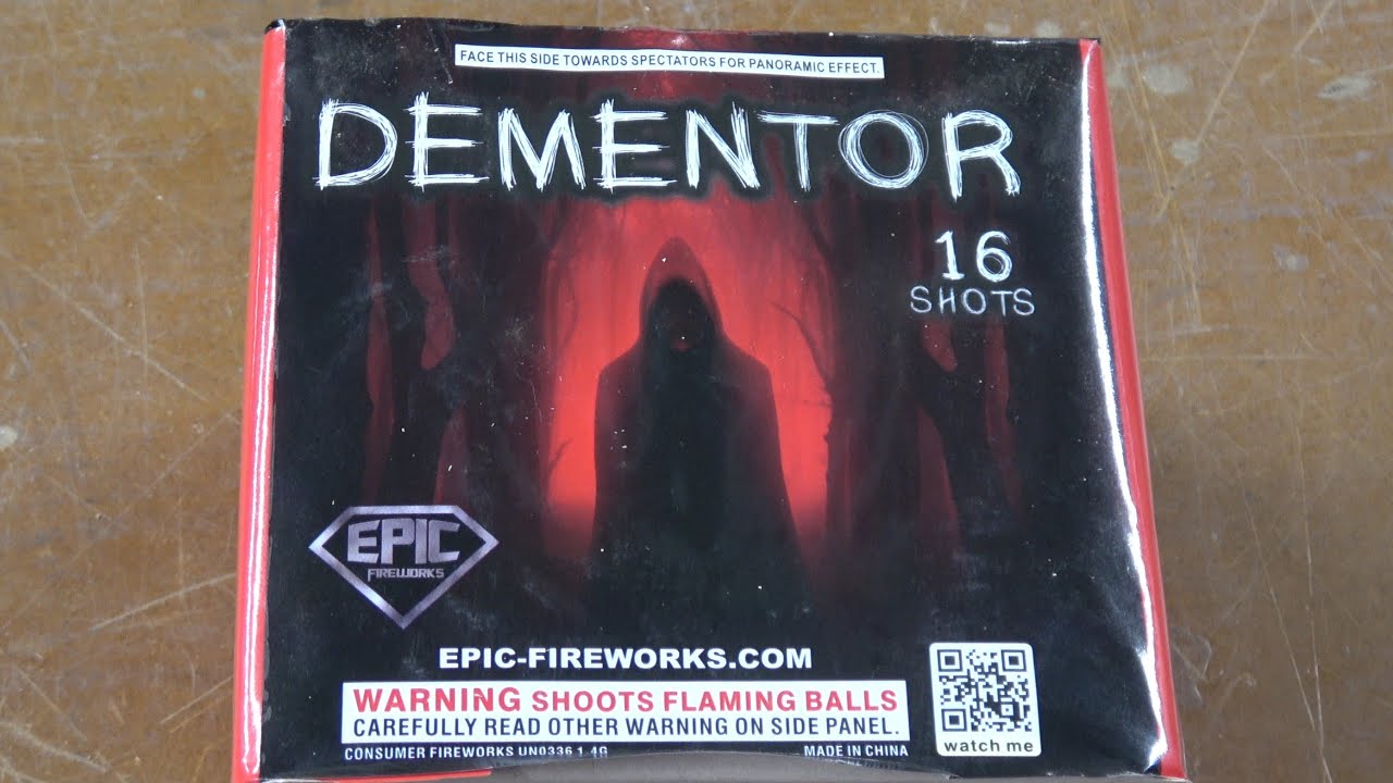 Dementor 16 shot 200g cake by Epic Fireworks - YouTube