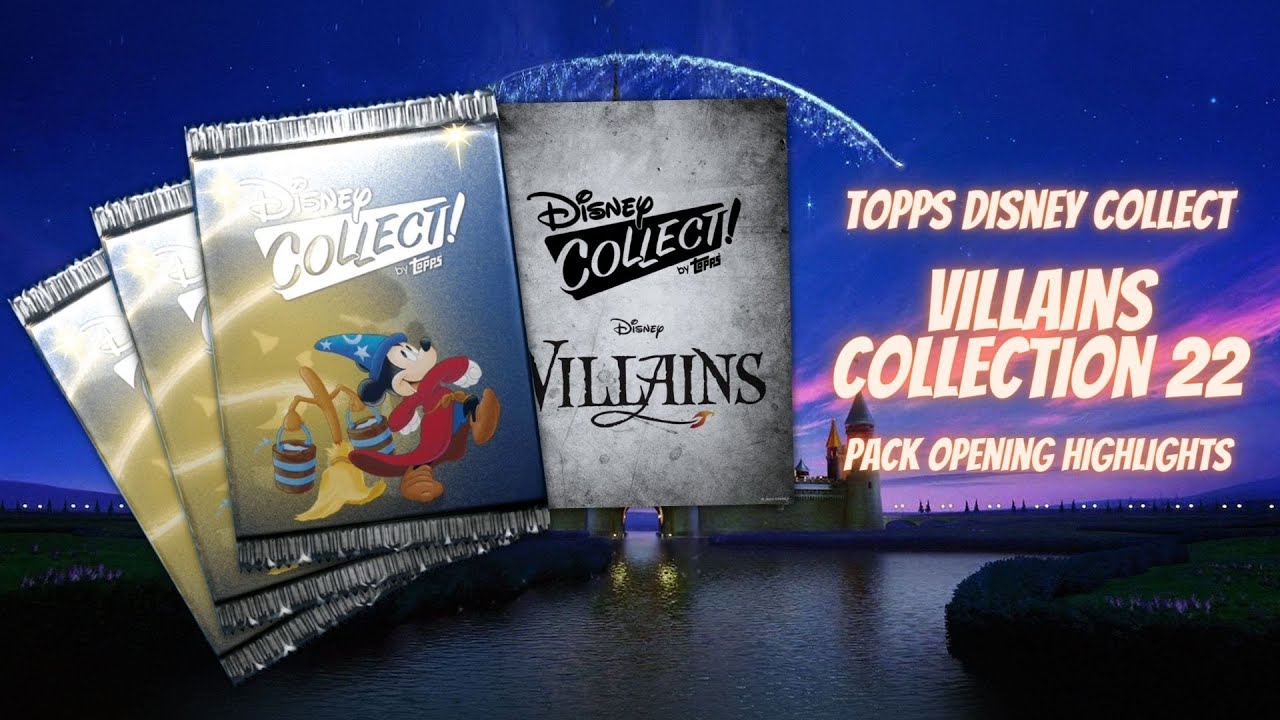 Topps Disney Collect - The Disney Villains Collection 2022 - YouTube