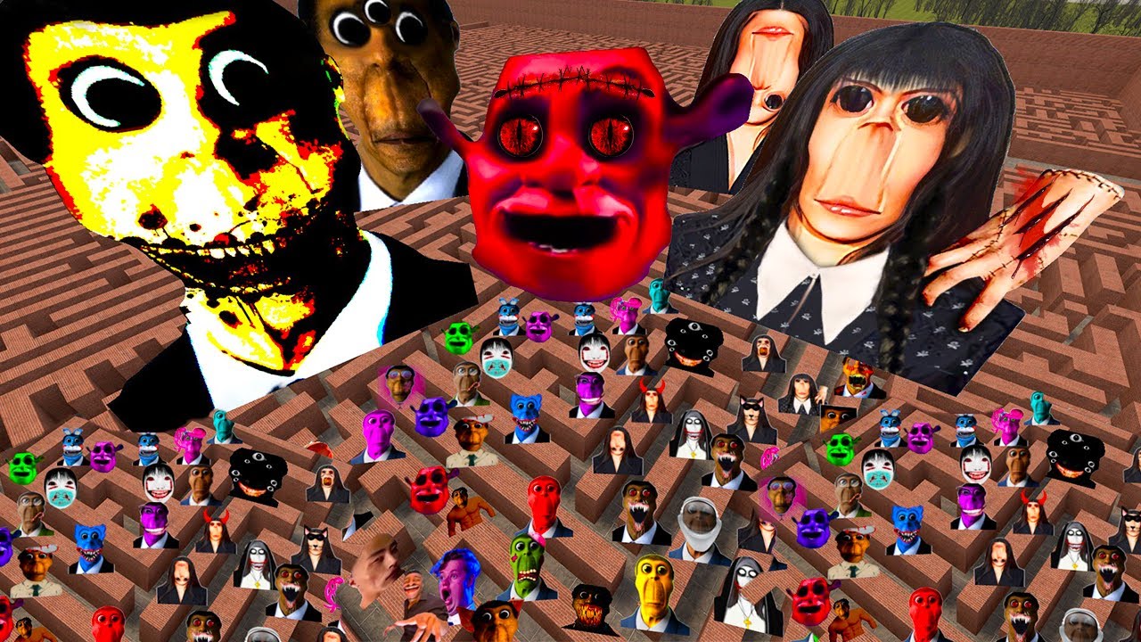 Boss Shrek Nextbots and OBUNGA AND ROSALIA BIG BOSS VS Nico's Nextbots ...