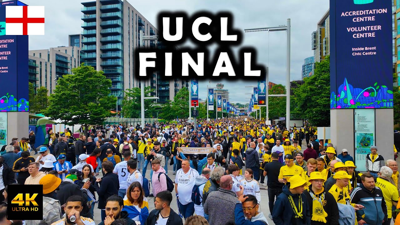 2024 UCL Final in London 🇬🇧 Wembley Atmosphere from Fans' View - YouTube