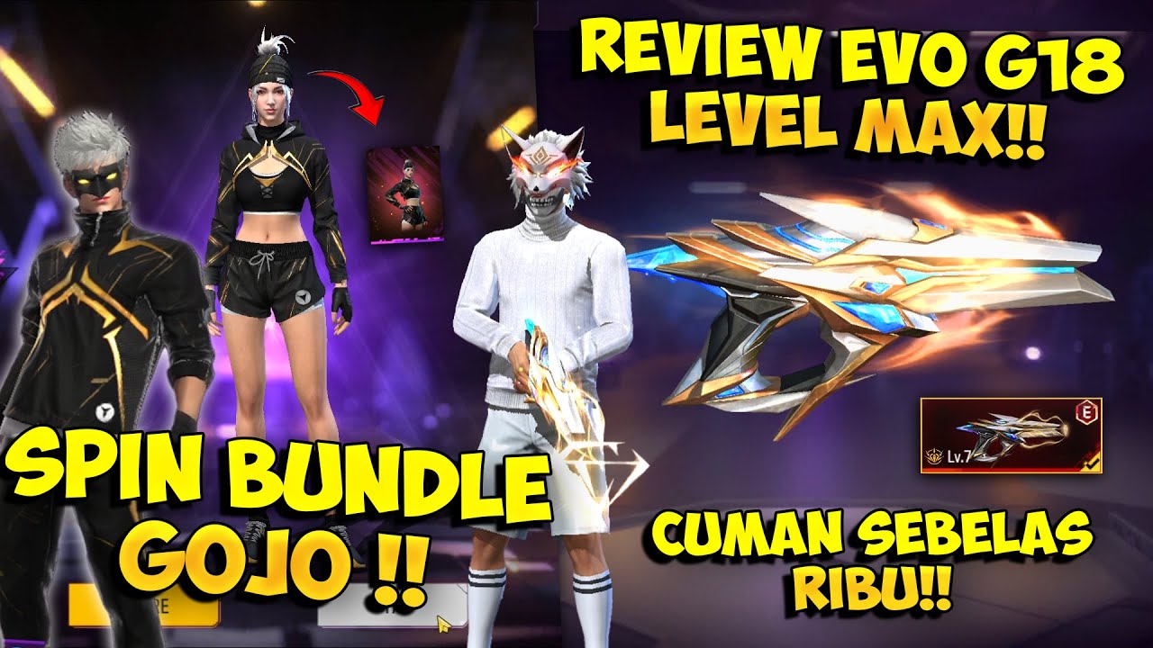 REVIEW G18 EVO LEVEL MAX !! Trik Hoki Dapetin Bundle Gojo & Beli Evo ...