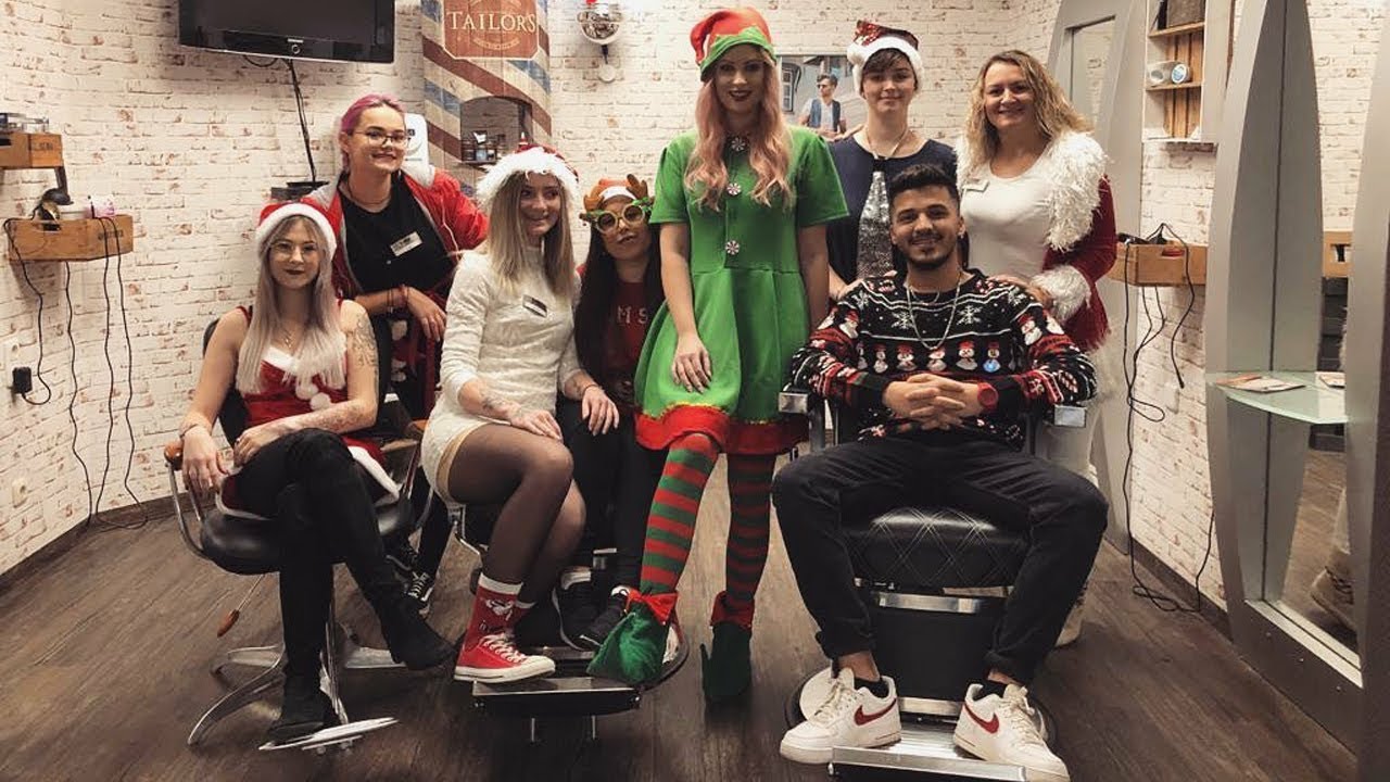 💈 Noel Countdown - Barber Celebrates Christmas Together 💈 - YouTube