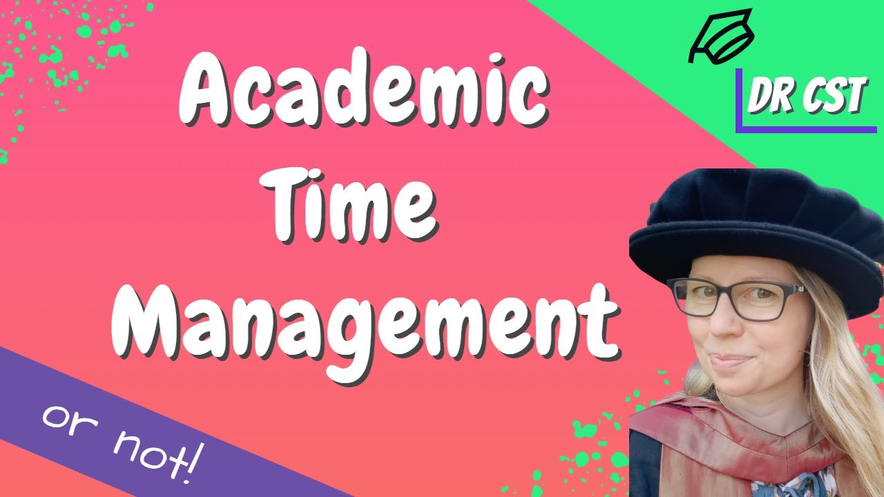 ACADEMIC TIME MANAGEMENT | University lecturer tips! #universitycareers ...