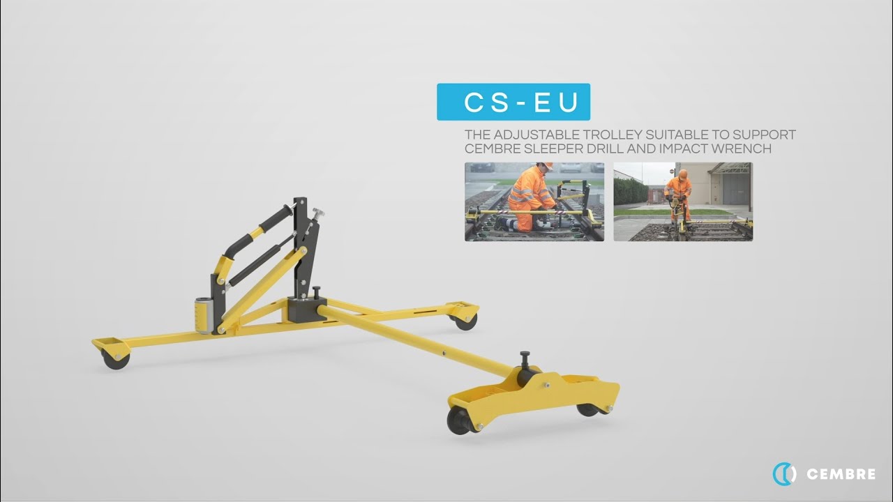 CEMBRE - Support trolley for railway applications - YouTube