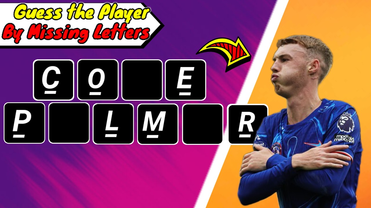 Can You Guess the Player with missing letters?? | Cristiano Ronaldo ...