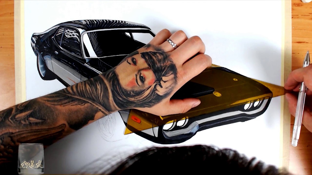 Plymouth GTX / Road Runner / Fast and Furious 8 drawing - YouTube