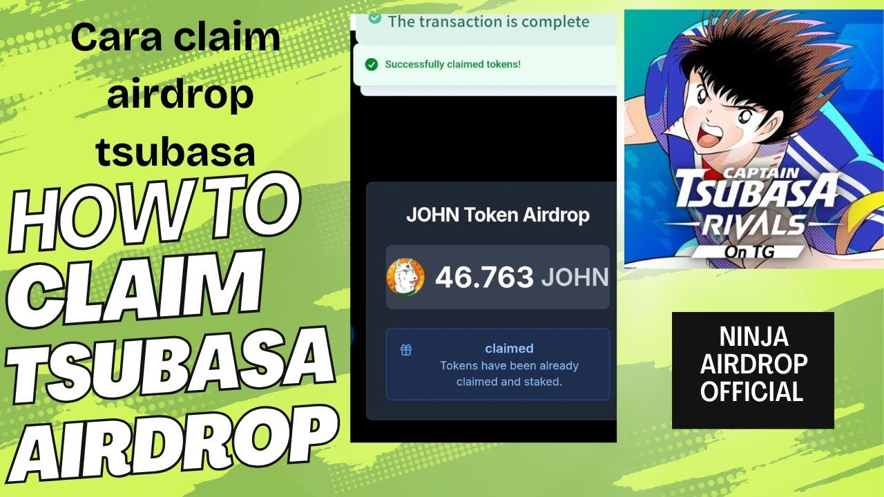 Cara claim airdrop tsubasa/how to claim tsubasa airdrop !! Now - YouTube
