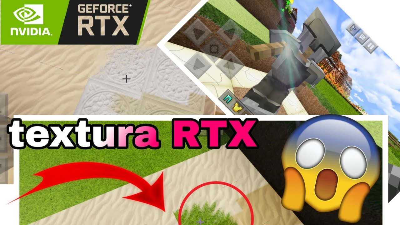 textura RTX para minecraft pe 1.16.2 para gama media y gama alta - YouTube