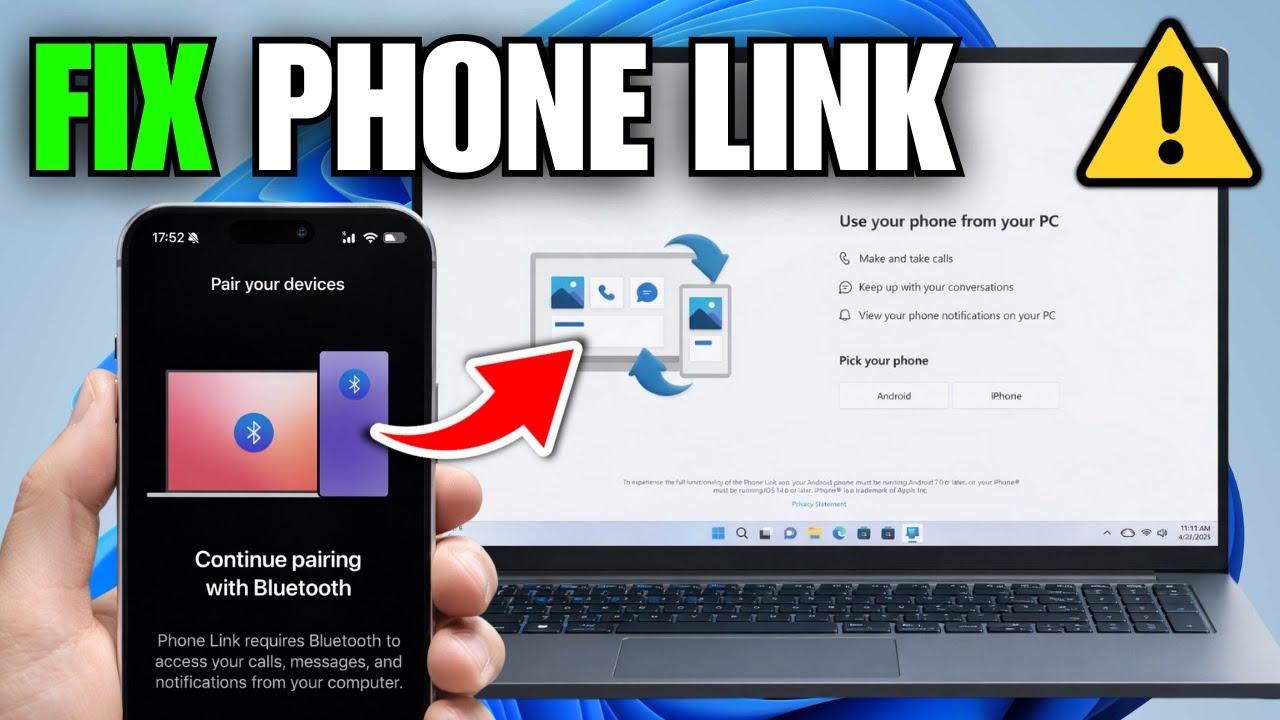 How To Fix Phone Link Not Working In Windows 11 (Full Guide) - YouTube