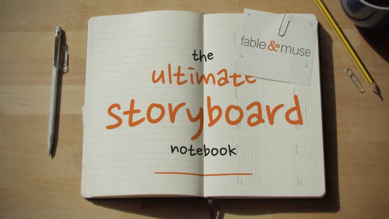 fable&muse THE STORYBOARD Notebook - YouTube