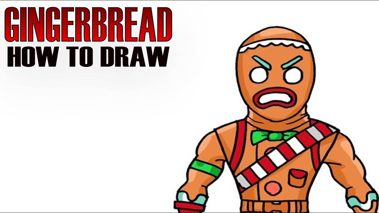 Fornite Gingerbread Man | Draw gingerbread man | how to draw fortnite ...