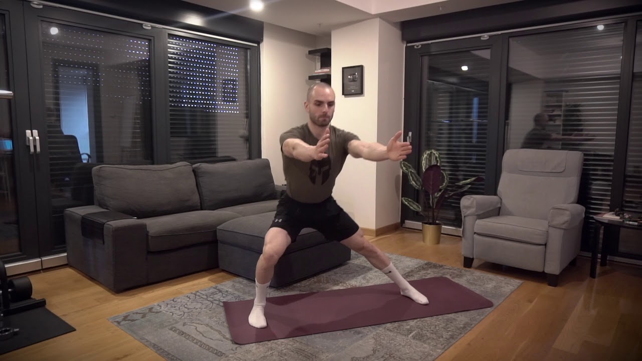 Bodyweight Lateral Split Squat - YouTube