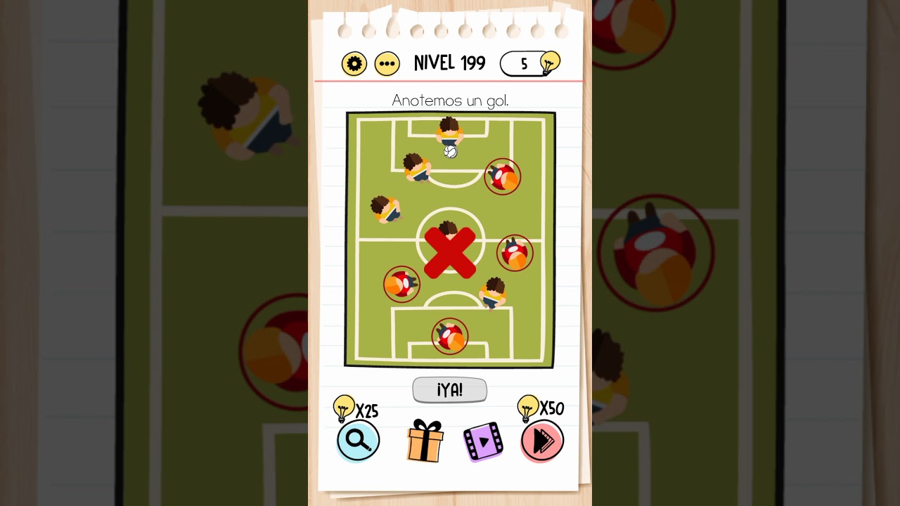 Brain Test | Nivel 199 | RESUELTO |Anotemos un gol | Android | Gameplay ...