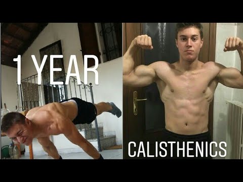 Calisthenics Motivational transformation 1 year [Skills and body ...
