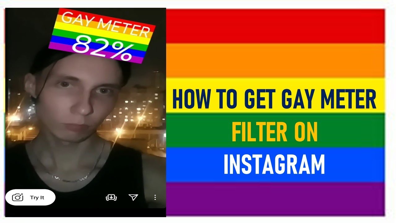HOW TO GET GAY METER FILTER ON INSTAGRAM | gay meter instagram filter ...