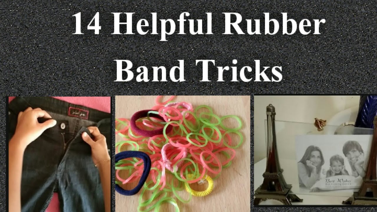 14 Ways to Use Rubber bands in Daily life style|| Rubber Band Tricks ...