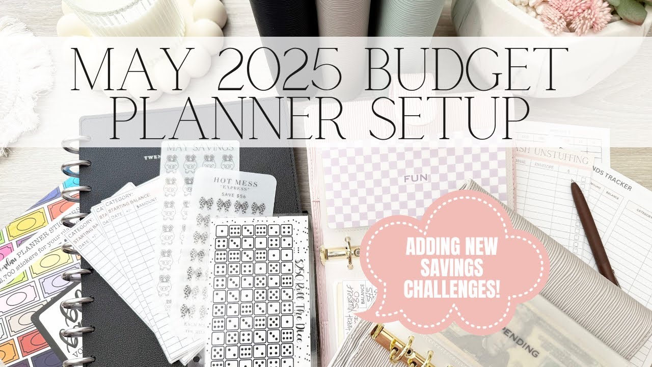 May 2025 Cash Envelope Budget Planner Setup | Setting Up My Planner for ...