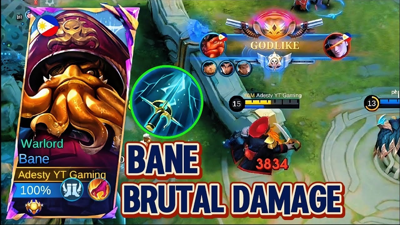 Bane Solo Rank Mobile Legends - Brutal Damage🔥Best Build 2024 - Top ...