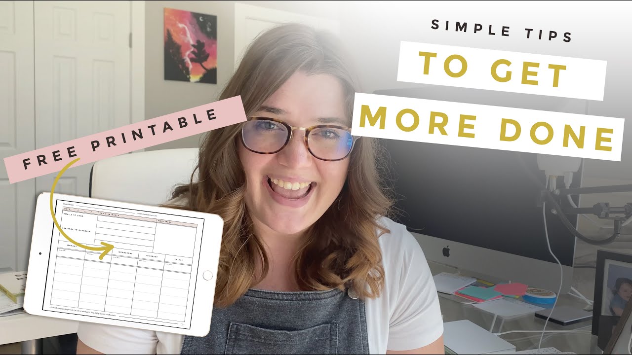 How to Get More Done in a Week | Get More Done and Be Productive - YouTube