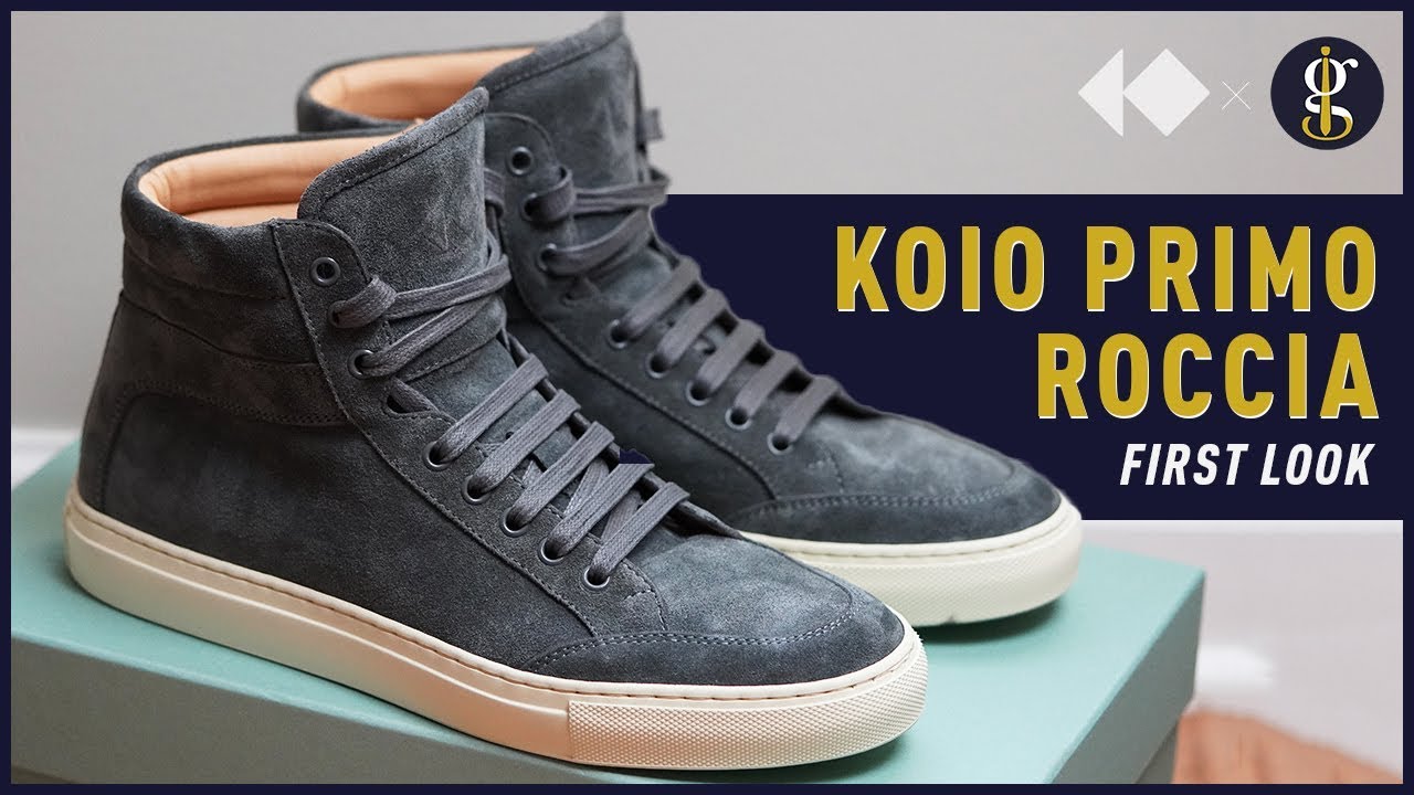Koio Primo Roccia High-Top Sneaker Unboxing & How To Style (On Feet ...