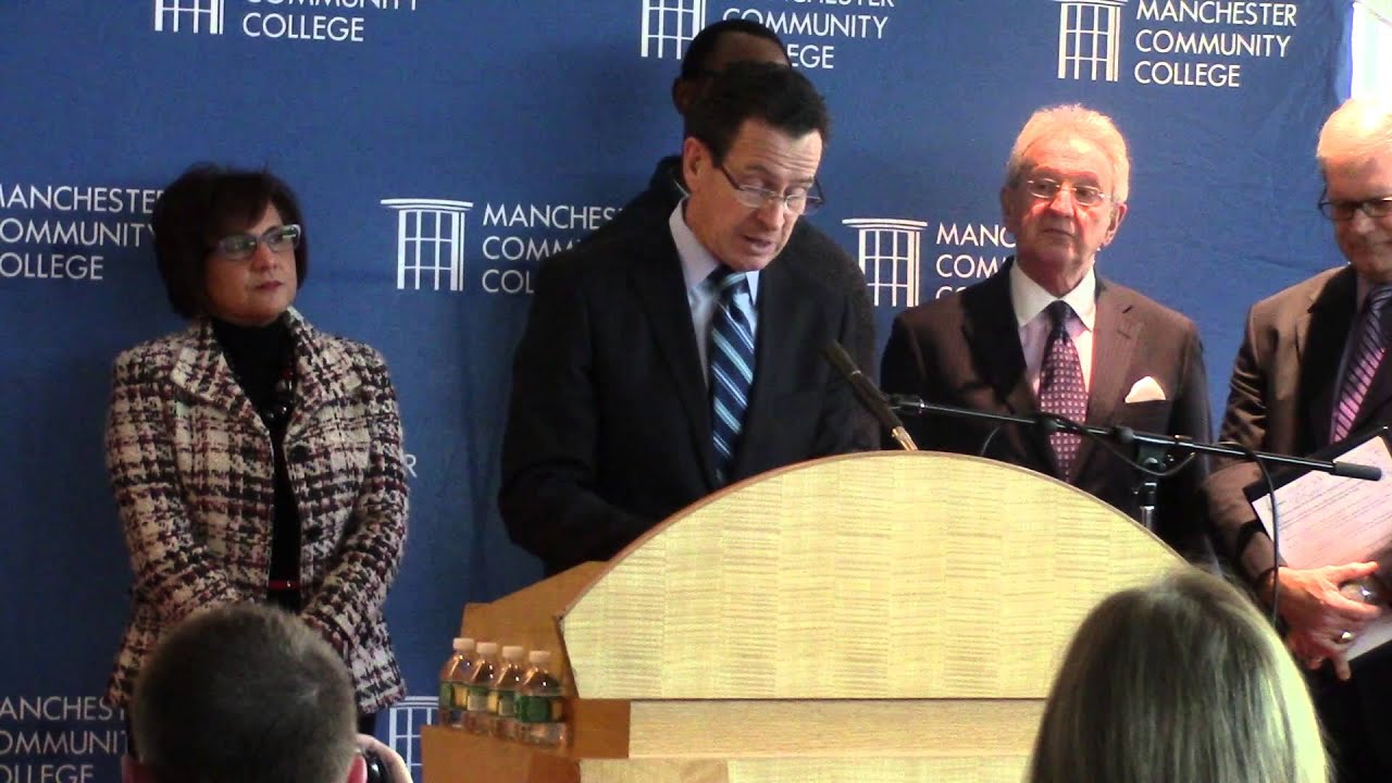 GOV. DANNEL MALLOY SPEAKS AT MCC (2-12-14) - YouTube