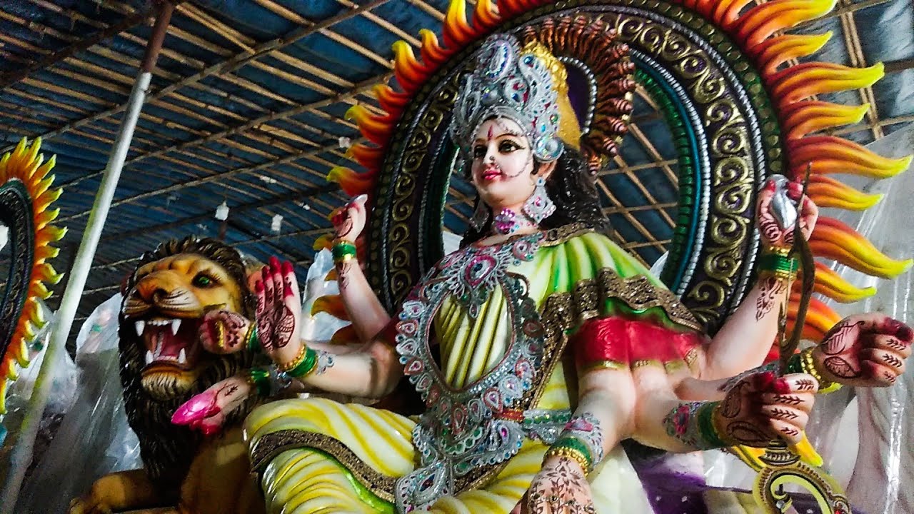 Durga Mata idols making 2020 Rahul kalaker durga mata idols making ...