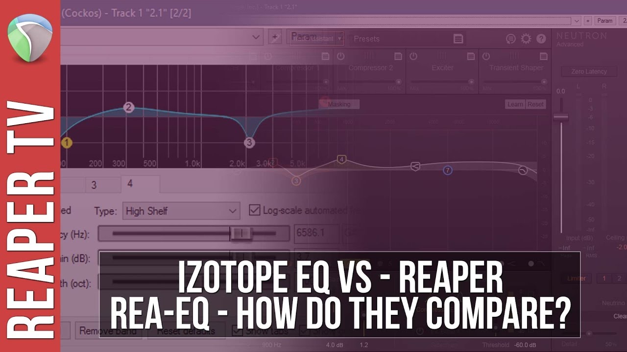 Reaper ReaEQ vs iZotope Neutron EQ & Track Assist - Does it Suck? - YouTube