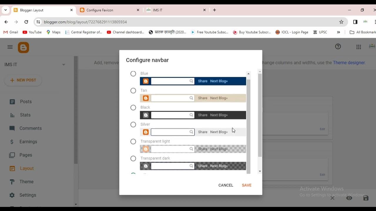 Add/Remove Favicon from Blogger | Navbar Show/Hide from Blogger | How to Delete Powered by ...