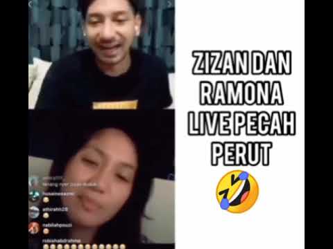 lIVE !!! zizan dan ramona.lawak gila