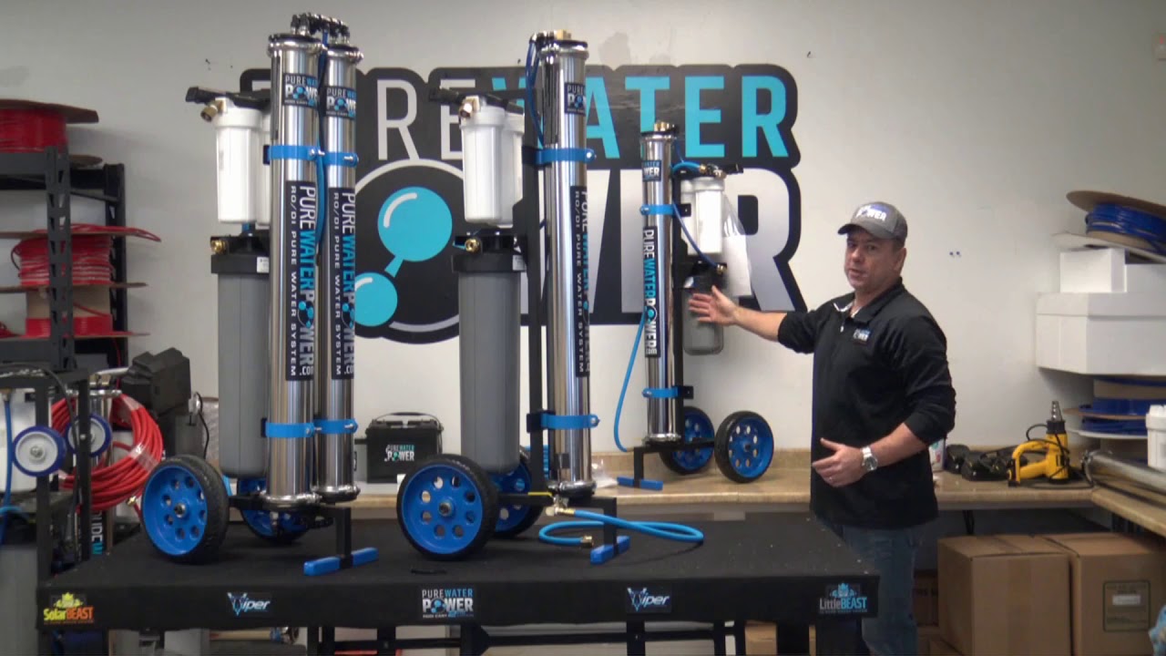 Pure Water Power 2nd Edition RODI Cart - YouTube