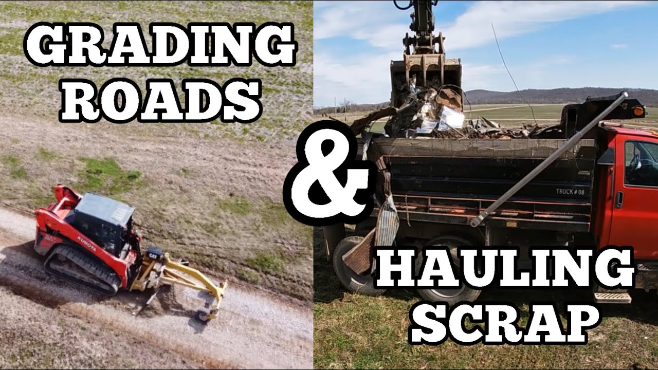 Hauling Scrap Metal for Dirt Perfect PLUS skid steer grader attachment ...