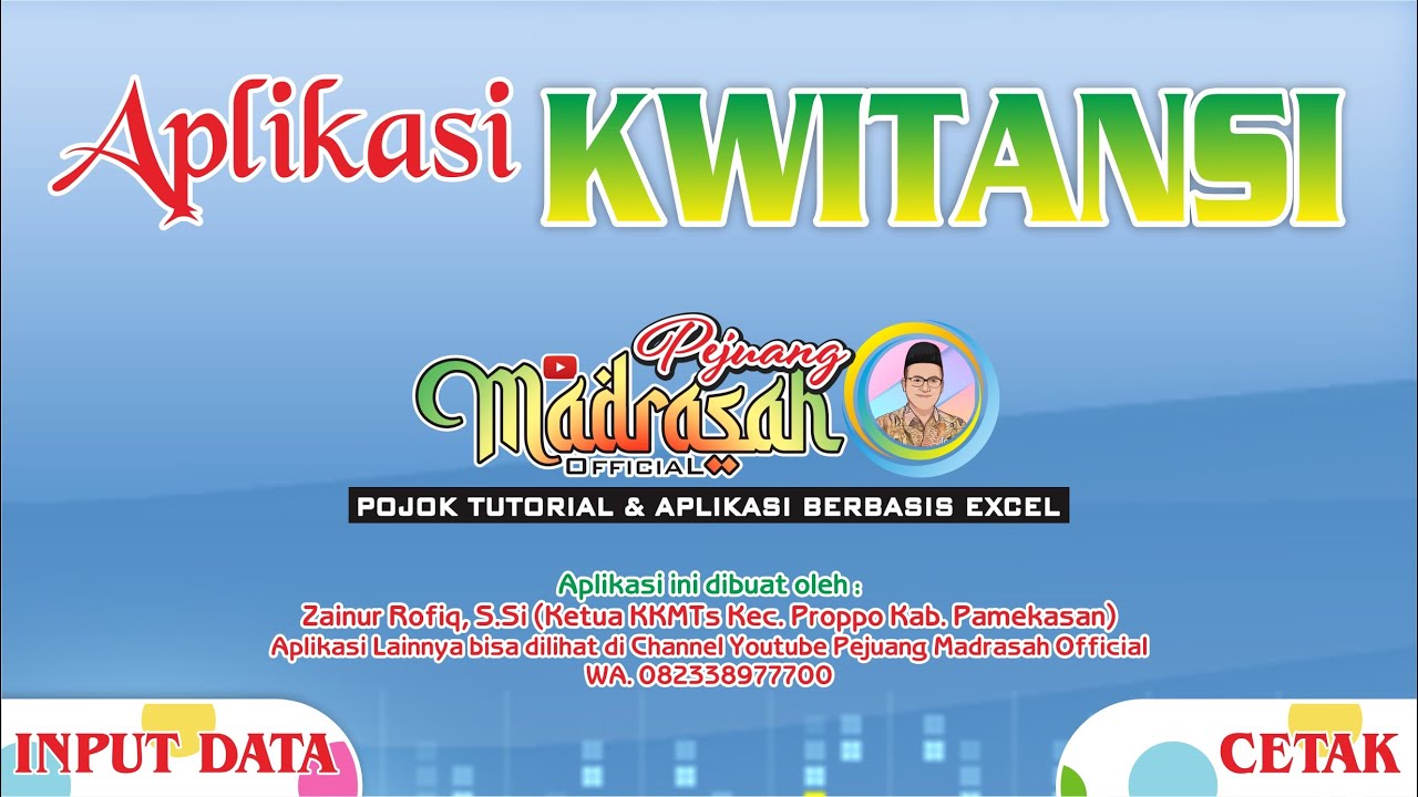 Aplikasi Kwitansi Otomatis - YouTube