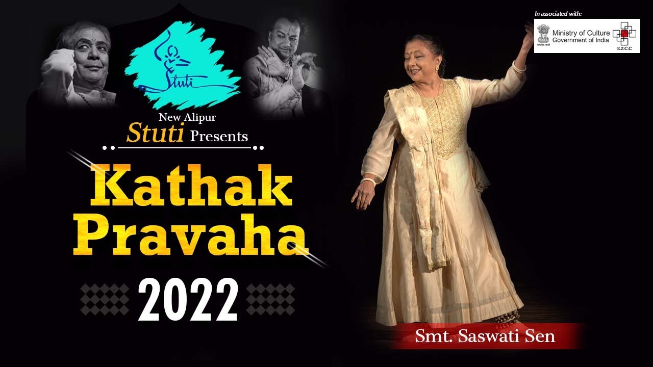 Smt. Saswati Sen's performance in Kathak Pravaha 2022 - YouTube